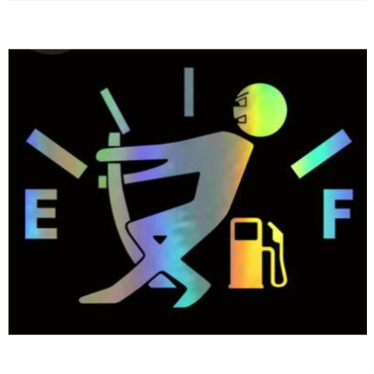 Car Sticker EF Fuel Tank Identification Fuel Tank Gauge Automobile ...