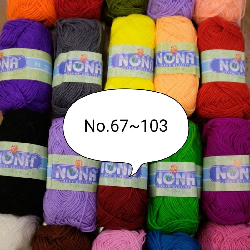 Benang kait Nona M 绒线 code 67 ~ N103 40gram 4ply knitting yarn 1pc ...