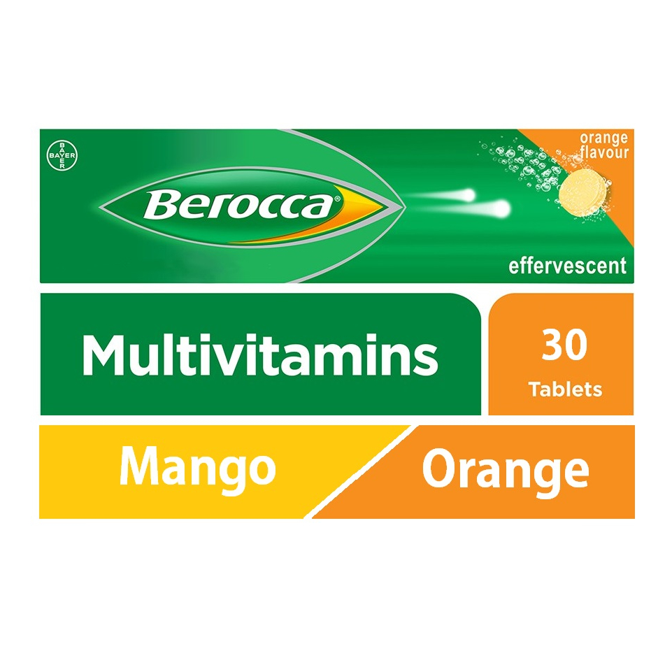 Berocca Effervescent Tablets Orange / Mango (30's) | Shopee Malaysia