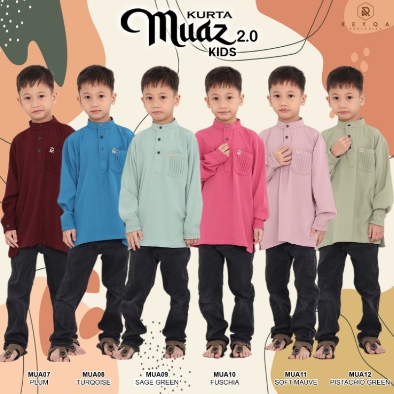 KURTA MUAZ 2.0 FOR KID [Koleksi raya 2023] | Shopee Malaysia