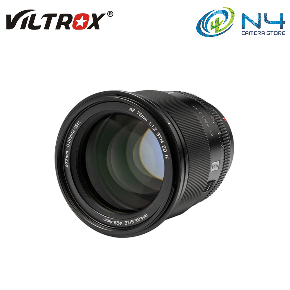VILTROX PRO Level 75mm F1.2 XF Auto Focus Large Aperture Prime Lens Designed for Fujifilm X ...