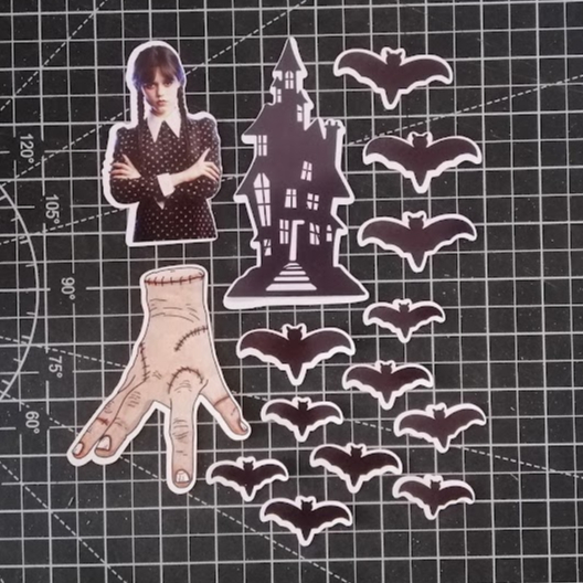 READY STOCK Happy Birthday Cake Topper Cupcake Wednesday Decoration Set ...