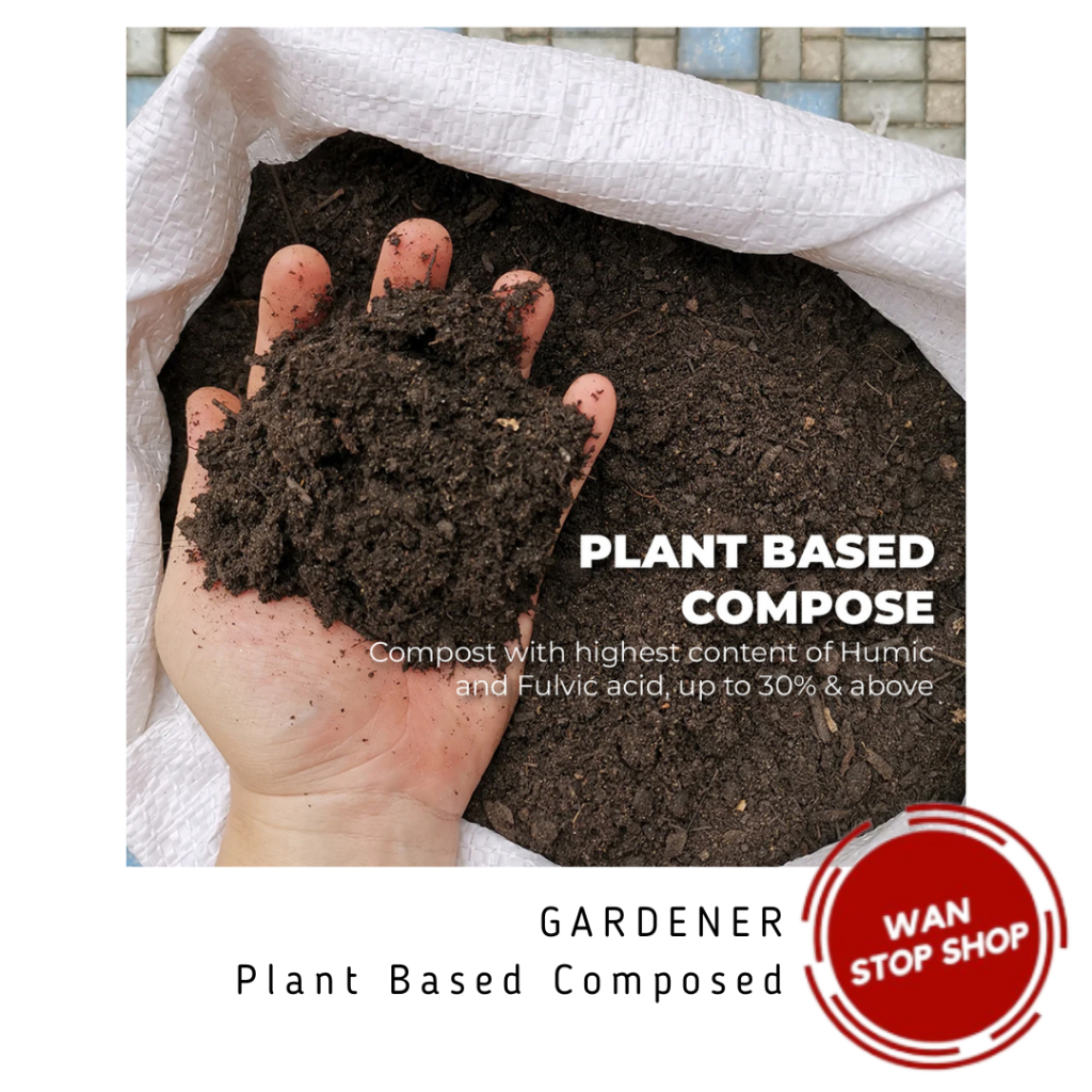 [4L] Gardener Plant Based Compost Organic Nutrient Soil Lightweight ...