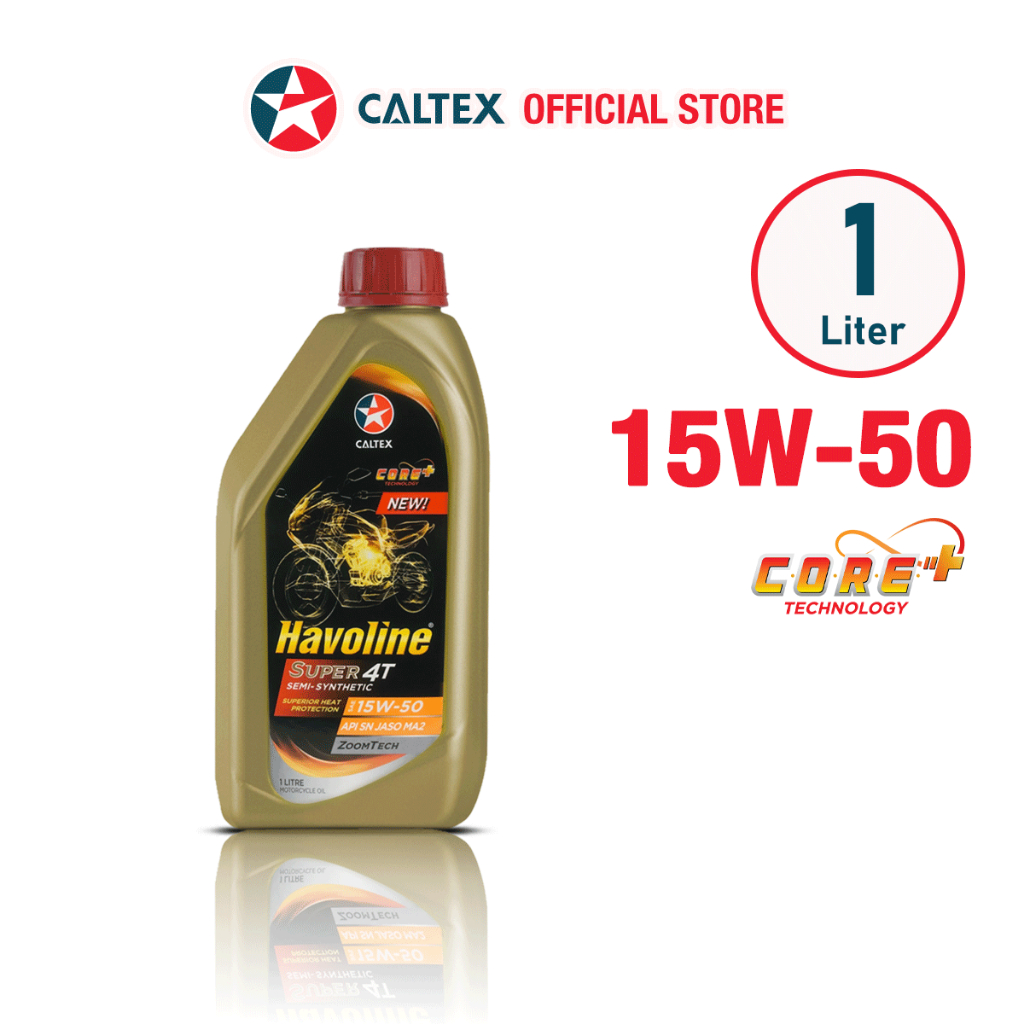 Caltex Havoline Super 4T Semi Synthetic Motorcycle Oil (1L) 15W50 ...