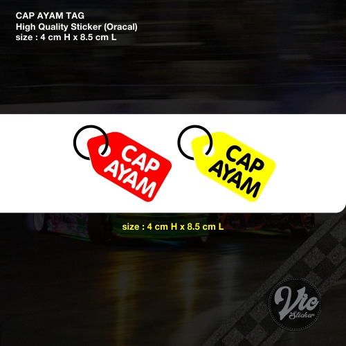 CAP AYAM TAG Sticker / Decal (High Quality Sticker) | Shopee Malaysia