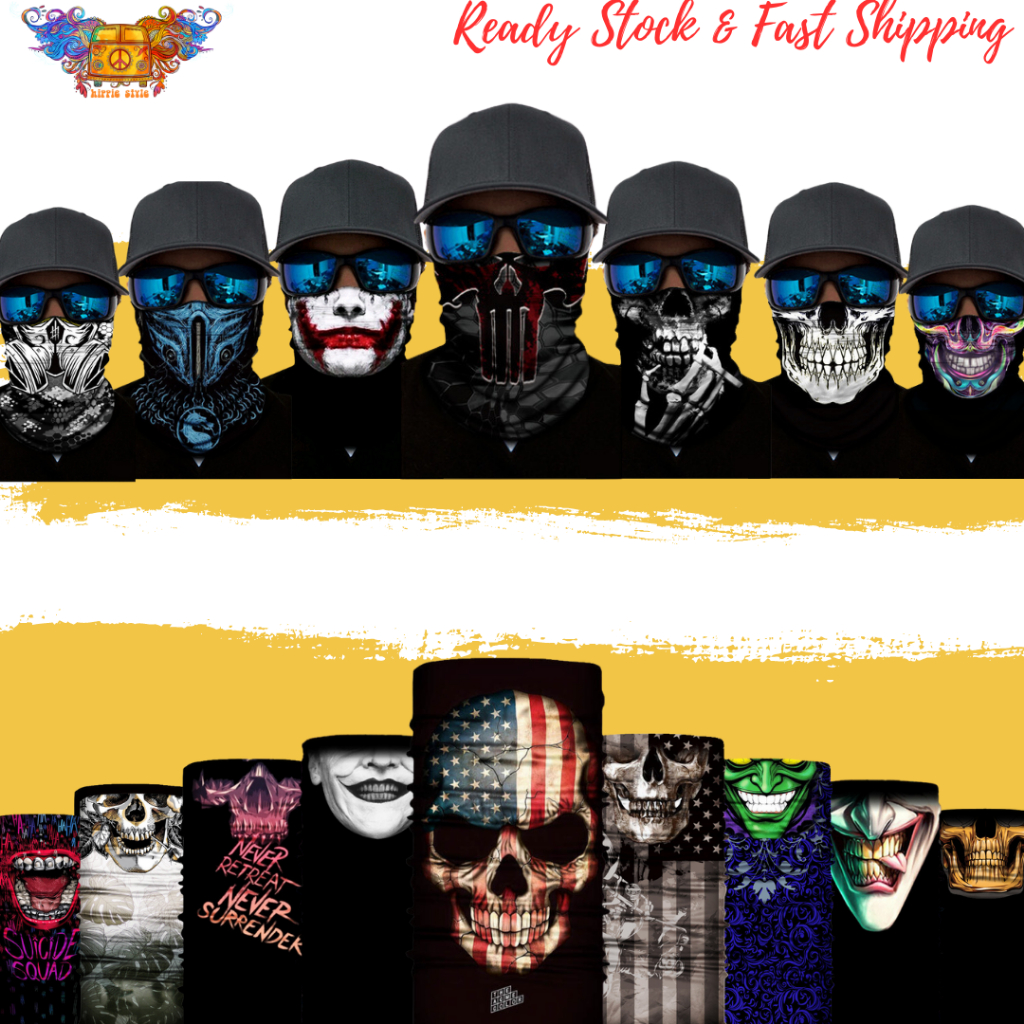 Topeng Skull Mask Bandana Balaclava Penutup Muka Buff Sarung Kepala ...