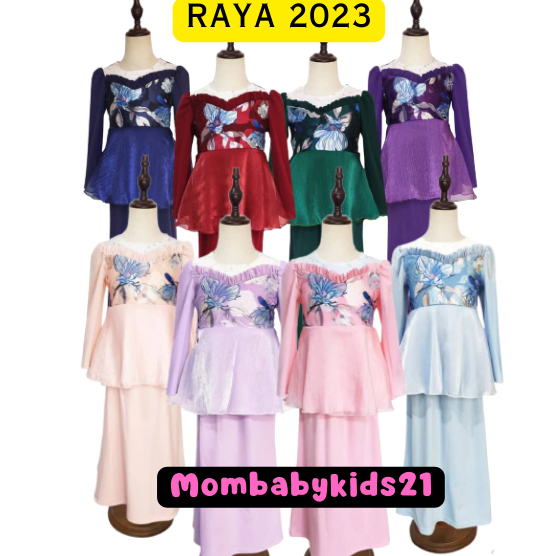 [ 2Y - 13Y ] RAYA 2023 Premium Kurung Moden Peplum Kids [ Baju Kurung ...