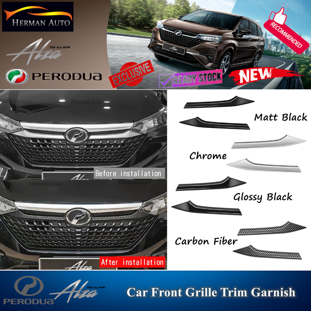HermanAuto Perodua Alza New Facelift 2022 Front Grille Trim Garnish ...