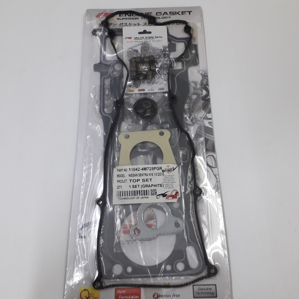 (1SET IPE 11042-4M725PGR) (GRAPHITE CARBON) TOP SET / HALF SET GASKET ...