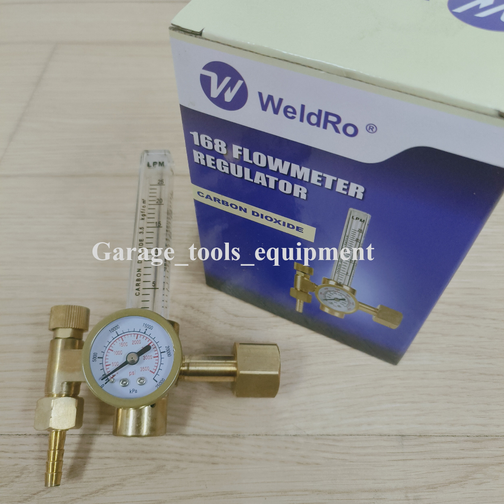 WeldRo 168 Flowmeter Regulator | Carbon Dioxide | CO2 Meter | Shopee ...