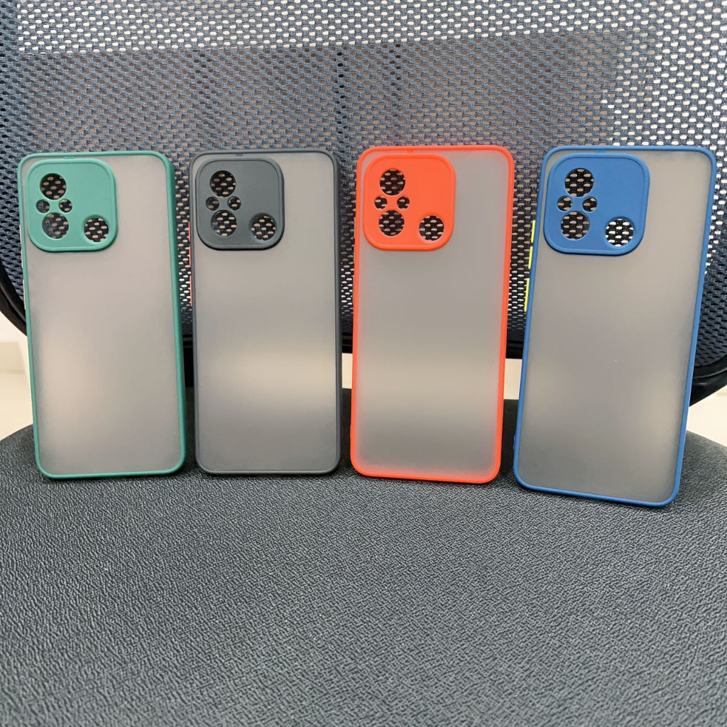 REDMI 12C Transparent Matte Camera Protection Matte Casing | Shopee ...
