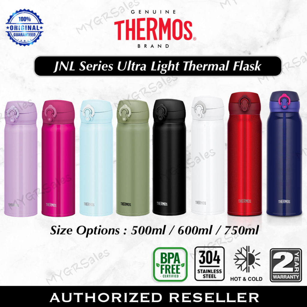 Thermos Ultra Light Thermal Flask JNL Series (400ml/ 500ml/ 600ml/ 750ml) Original 保温瓶 2 Years ...