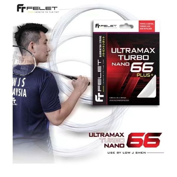 📢 [ Ready Stock ] 📢 FELET Ultramax Turbo Nano 66 Plus Badminton String ...