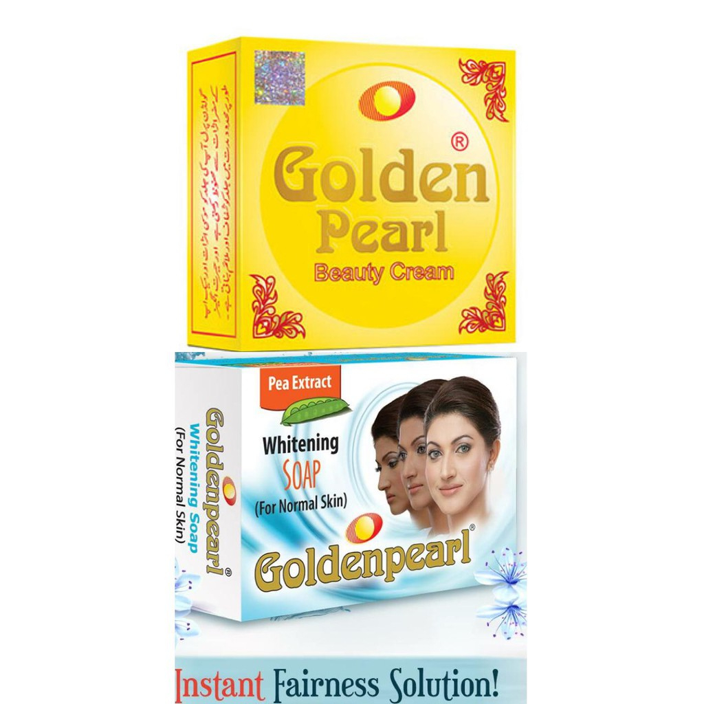 GOLDEN PEARL WHITENING CREAM + SOAP FOR SMOOTH, FAIR & GLOWING SKIN ...