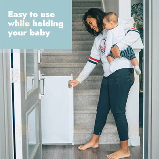 BABYJOY Retractable Baby Gate Pagar Baby Safety Gate For Stairs Pagar ...
