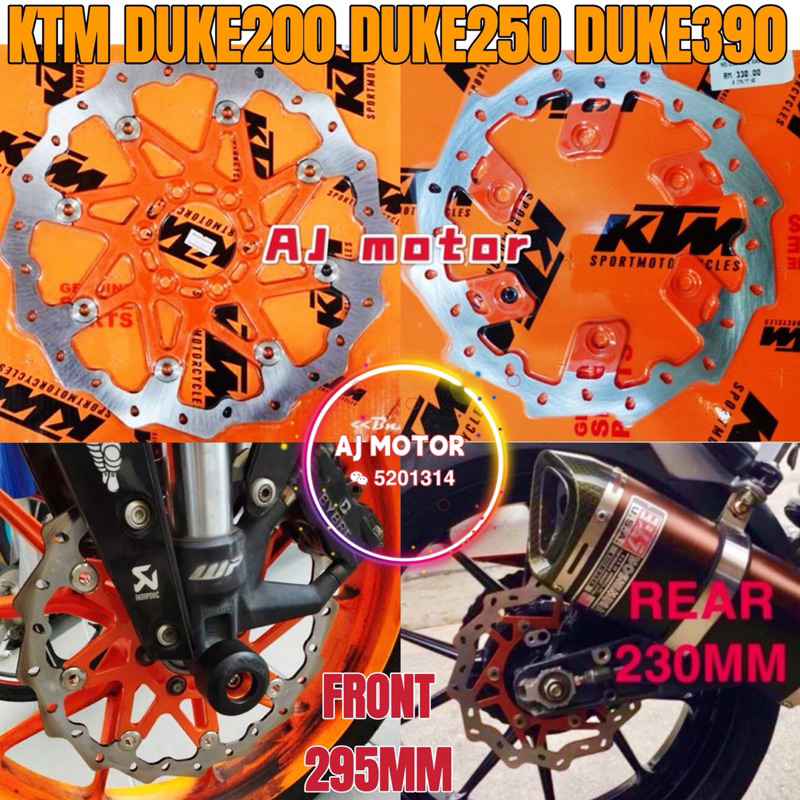 [ FRONT & REAR DISC PLATE ] KTM DUKE200 DUKE250 DUKE390 RC200 RC250 ...