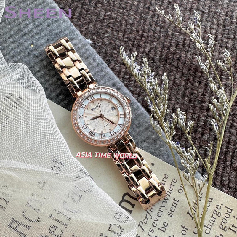 [Original] Sheen SHE-4034PG-4A Elegance Women's Watch Rose Gold ...