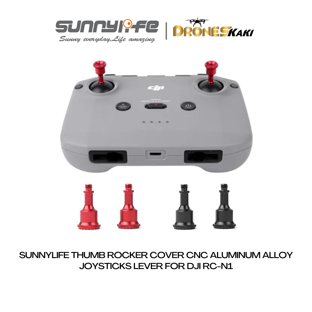 Sunnylife Thumb Rocker Cover CNC Aluminum Alloy Joysticks For DJI RC-N1 ...