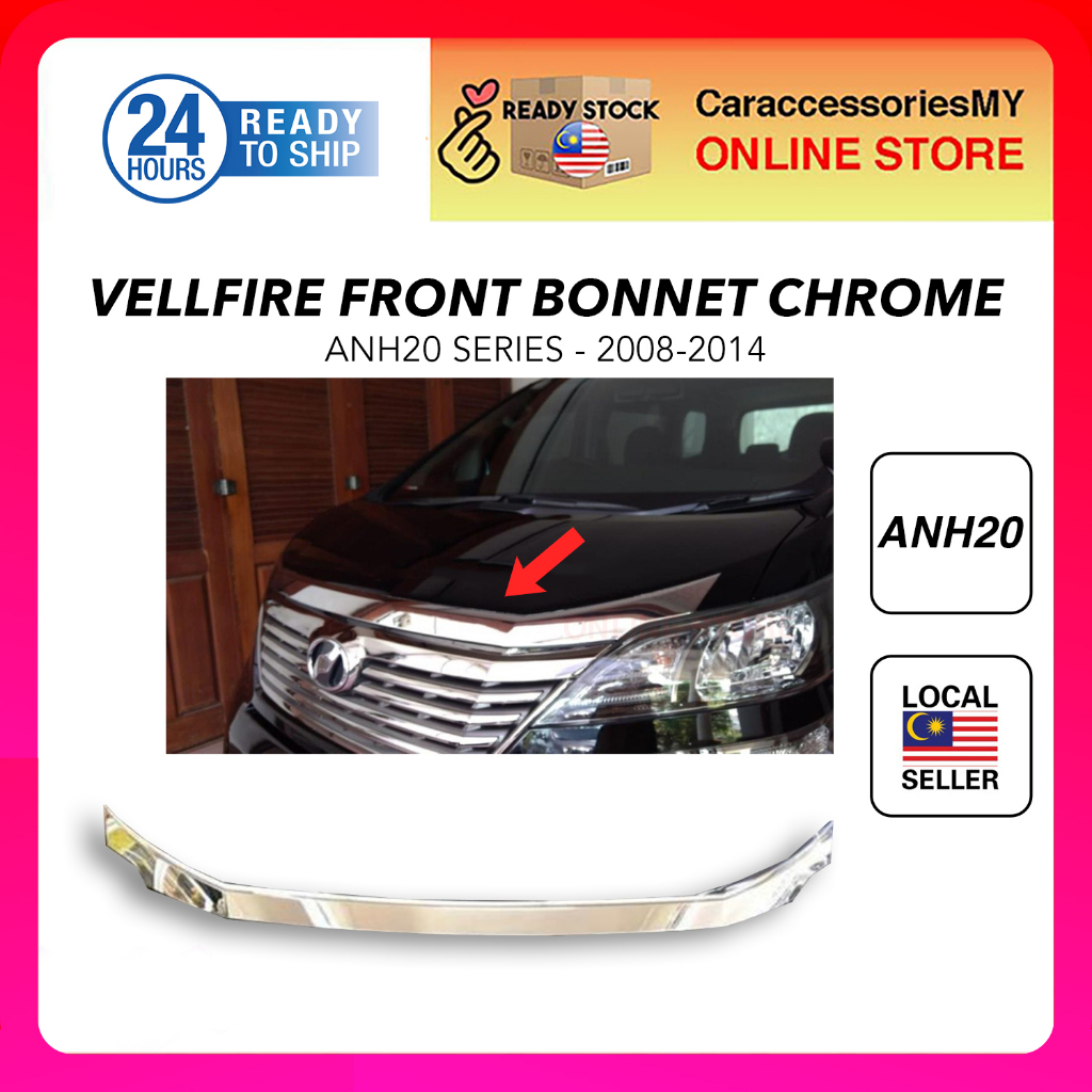 Toyota vellfire anh20 accessories bodykit chrome trim cover 2008-2014 ...