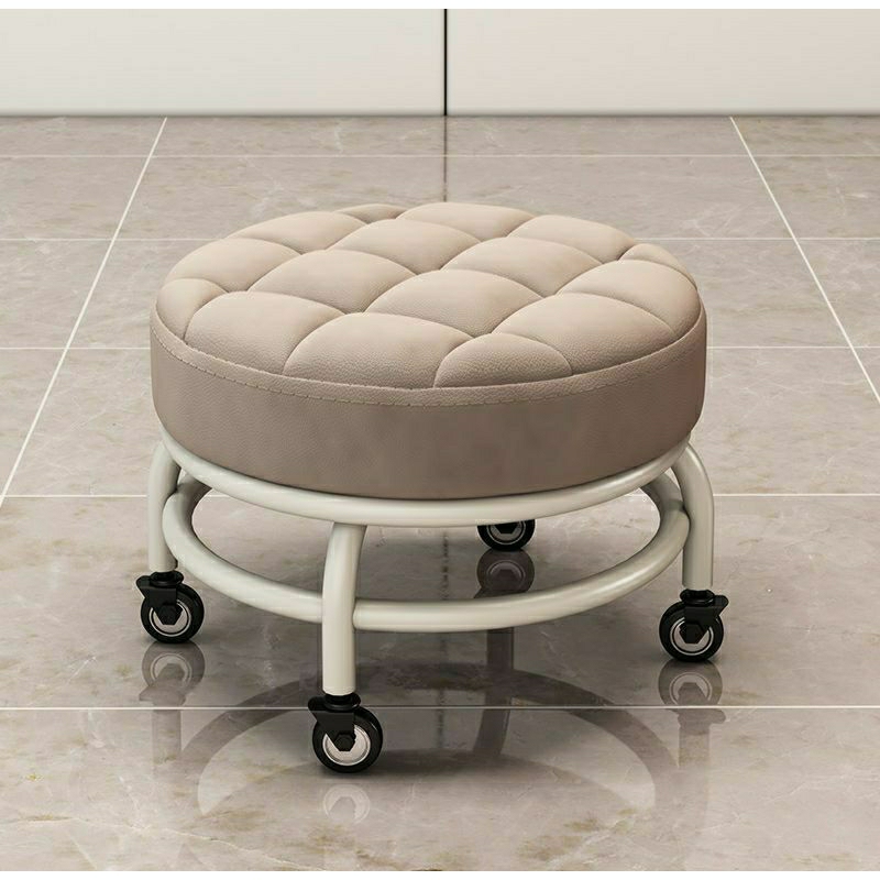 Bar stool chair Adjustable Height Stool chair With Wheels Salon Chair ...