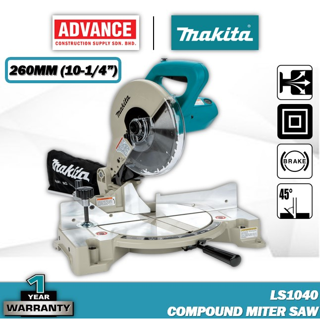 MAKITA LS1040 Compound Miter Saw 260MM (10-1/4") | Shopee Malaysia