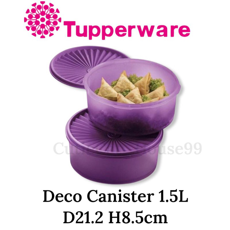 Tupperware Deco Canister (2pcs)1.5L | Shopee Malaysia
