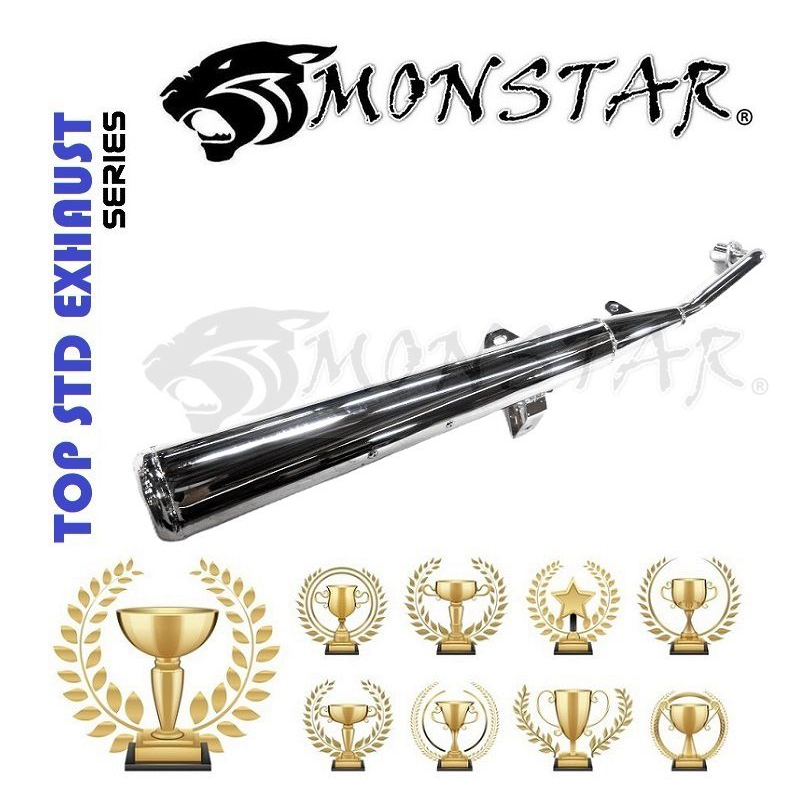 SRV Exhaust Std Ekzos epower Pipe EJM Standard racing exzos sport ori ...