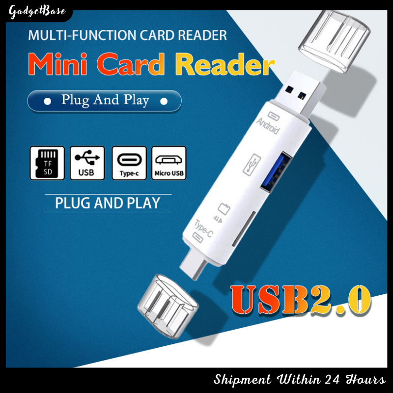 3 In 1 USB OTG Card Reader Type-C High-speed USB 3.1 Universal OTG TF ...