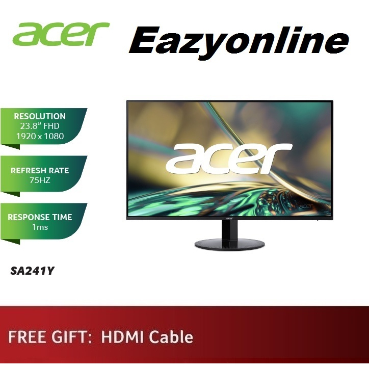 ACER SA241Y 23.8" FHD MONITOR | Shopee Malaysia