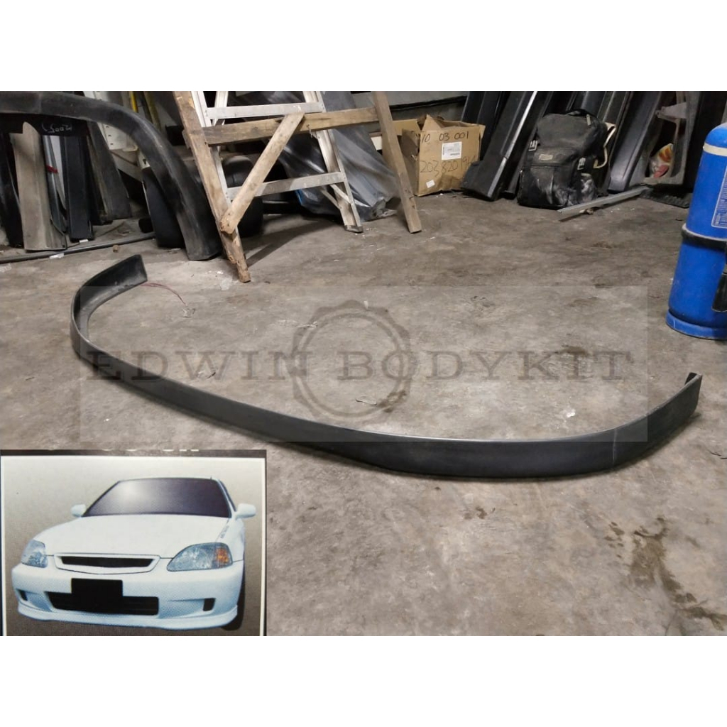 Honda Civic EK99 Type R Front Skirt Bodykit PU depan skirt lip ek 99 ...