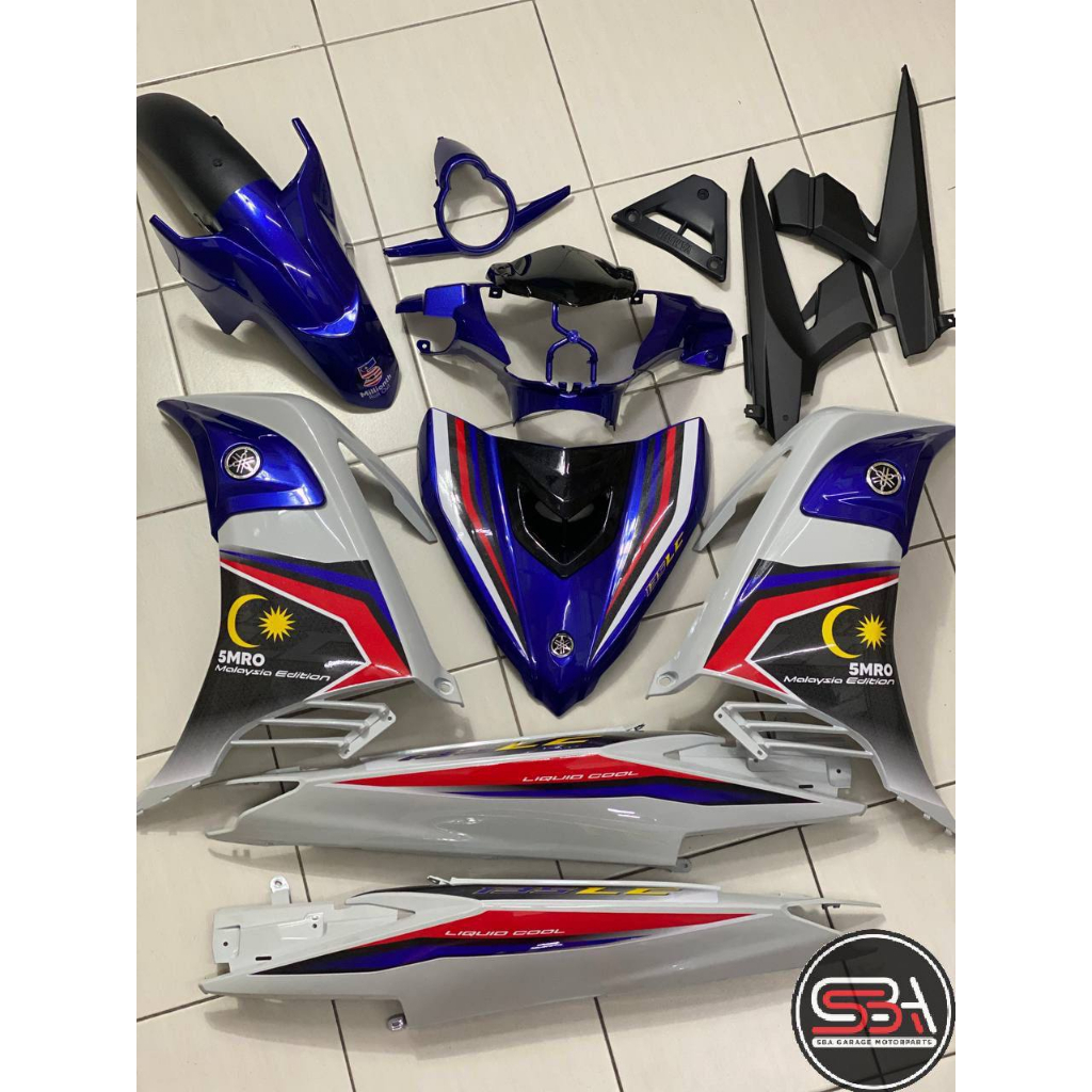 COVERSET BODYSET YAMAHA LC LC135 V6 V7 DR. 5 MILLIONTH ROLE OUTBLUE ...
