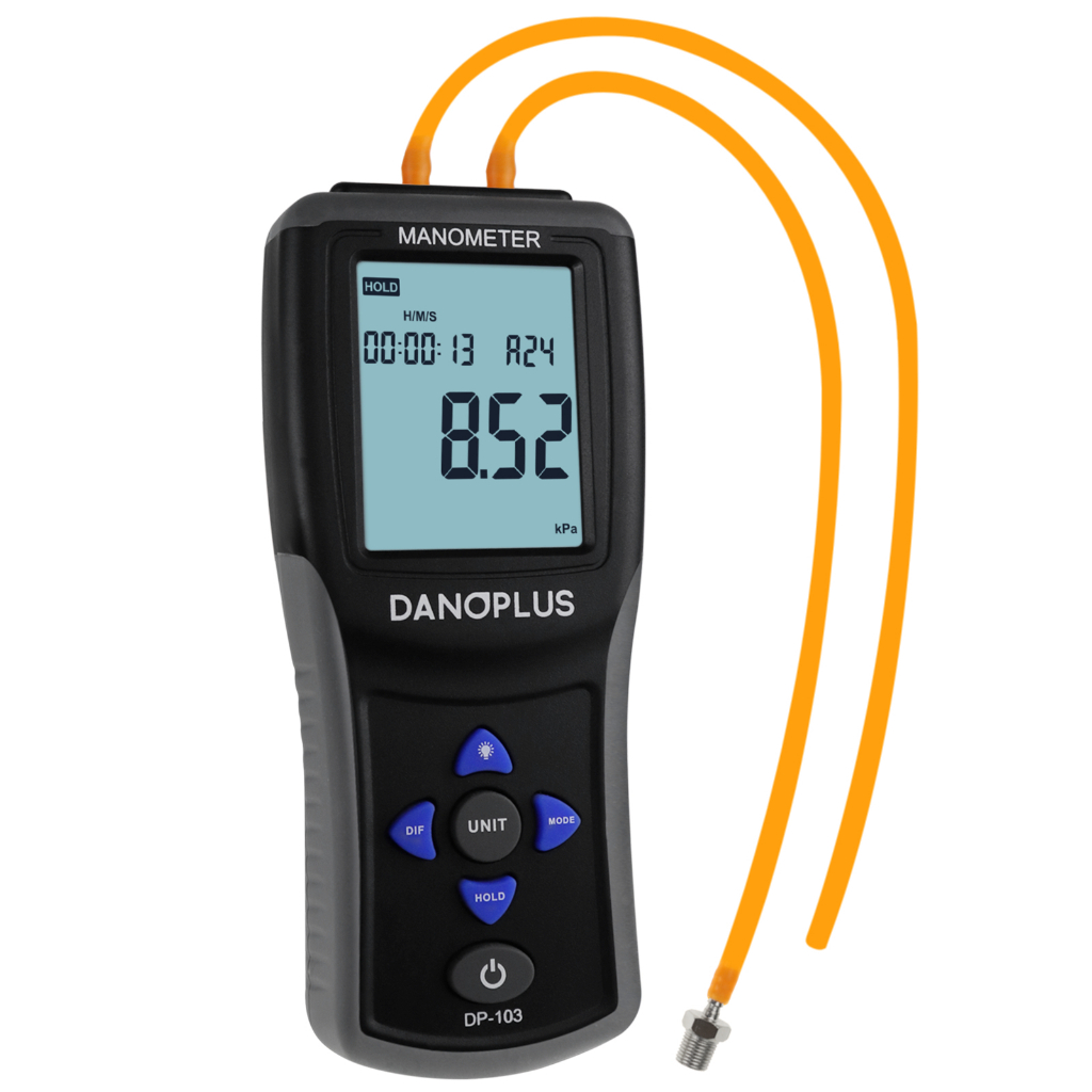 Digital Manometer Portable Air Vacuum / Gas Pressure Gauge Meter 12 ...