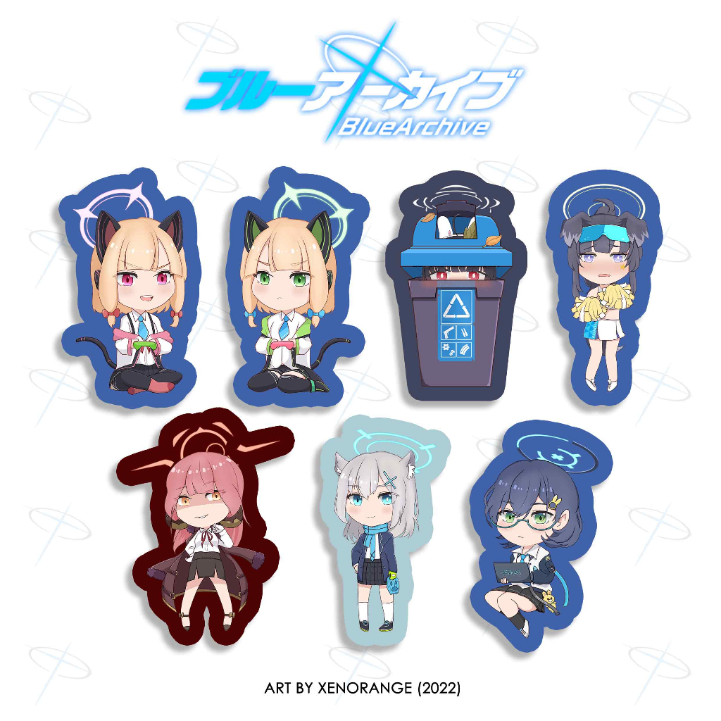 Blue Archive (Stickers/Buttons) | Shopee Malaysia
