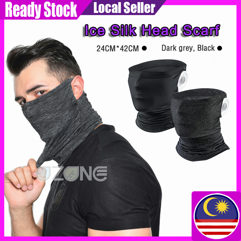 Half Cover Face Mask Sarung Muka Rider Anti UV Cooling Head Scarf ...