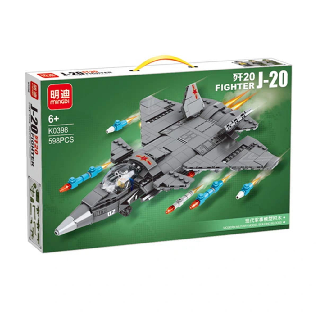 MINGDI MILITARY : FIGHTER J-20 BUILDING BLOCK (K0398) | Shopee Malaysia