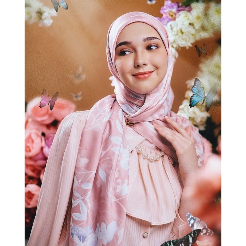RAYA Naelofar Hijab Design Shawl Kindness SH Tudung Satin Collections ...