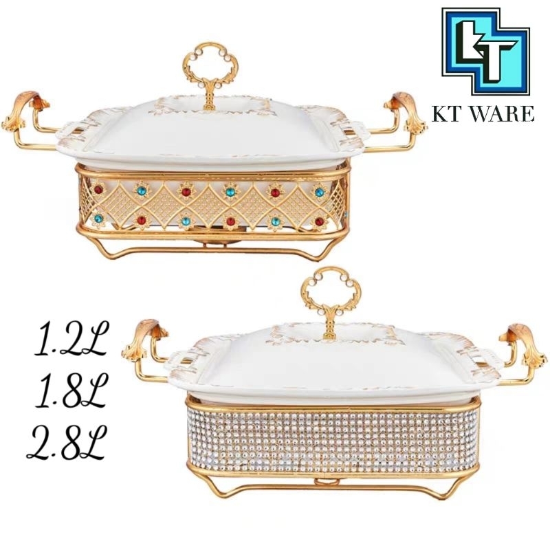 KT WARE BUFFET TRAY SERVING DISH FOOD PAN BERKAS LAUK TRAY KENDURI ...