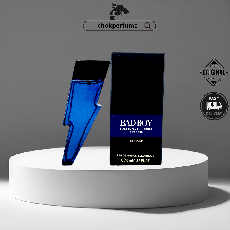 Bad Boy Cobalt EDP Electrique 8ml Perfume Miniature/Travel Spray (M ...