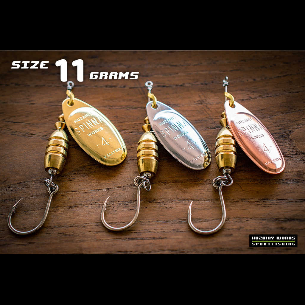 Huzairy Works Inline Spinner / Custom Handmade Lure for Stream Fishing ...