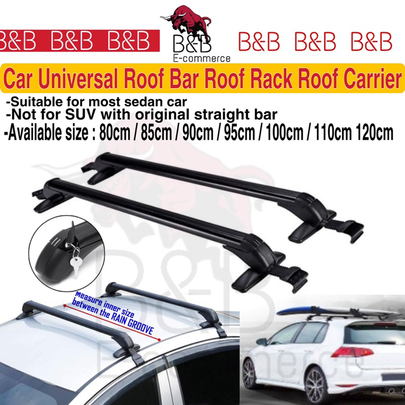 5501 Car Universal Roof Bar Roof Rack Roof Carrier Outdoor Top Holder (80CM, 85CM, 90CM, 95CM ...