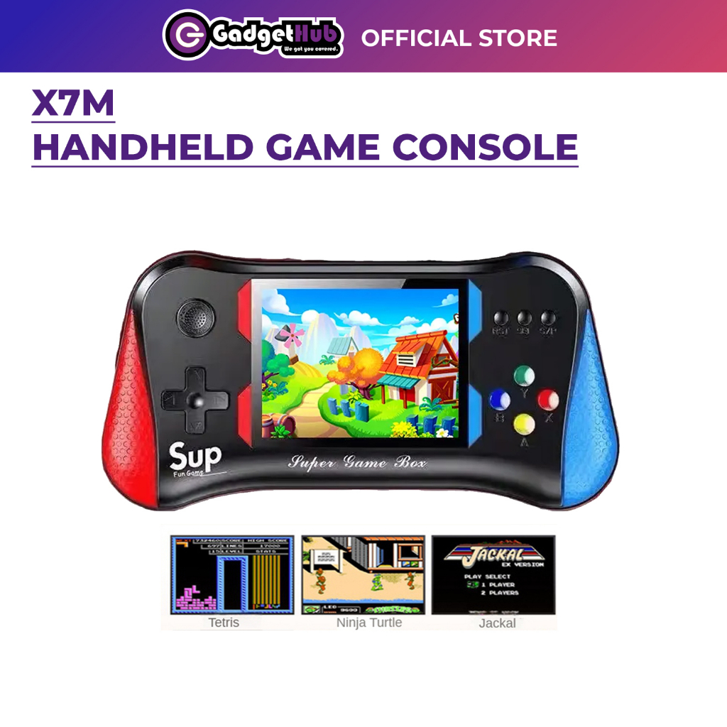X7M Handheld Game Console Retro 500 Games 5in1 Old School Game Rechargeable Battery Support Dual ...