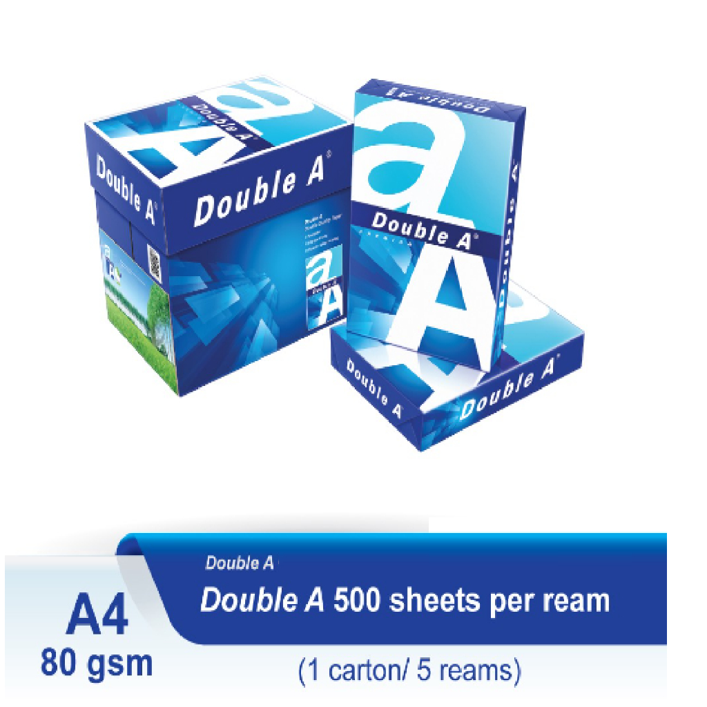 Double A A4 Paper 80gsm Printing & Photocopy Paper Made in Thailand (1 ...