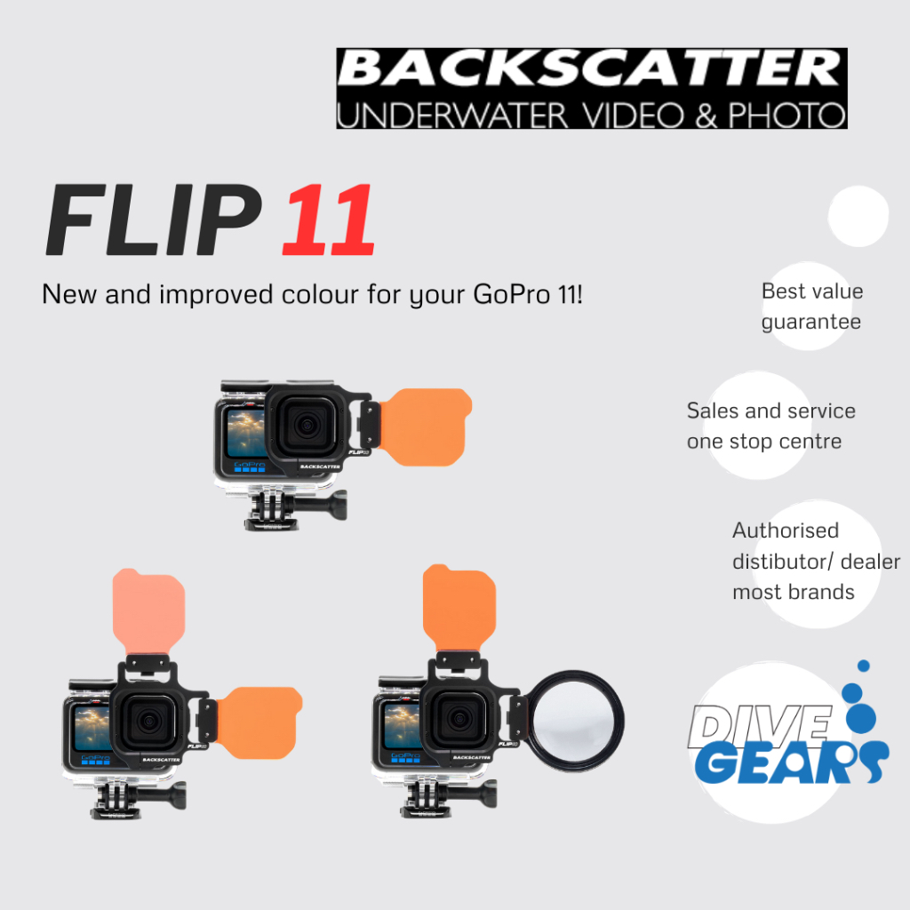 Backscatter FLIP11 Professional Underwater Filters Gopro Hero 9/10/11 ...