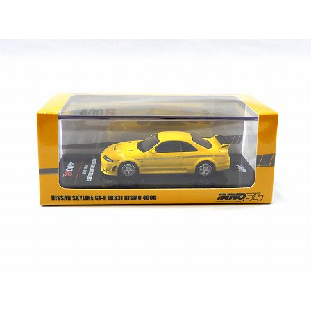 INNO64 NISSAN SKYLINE GT-R (R33) NISMO 400R - Lightning Yellow | Shopee Malaysia