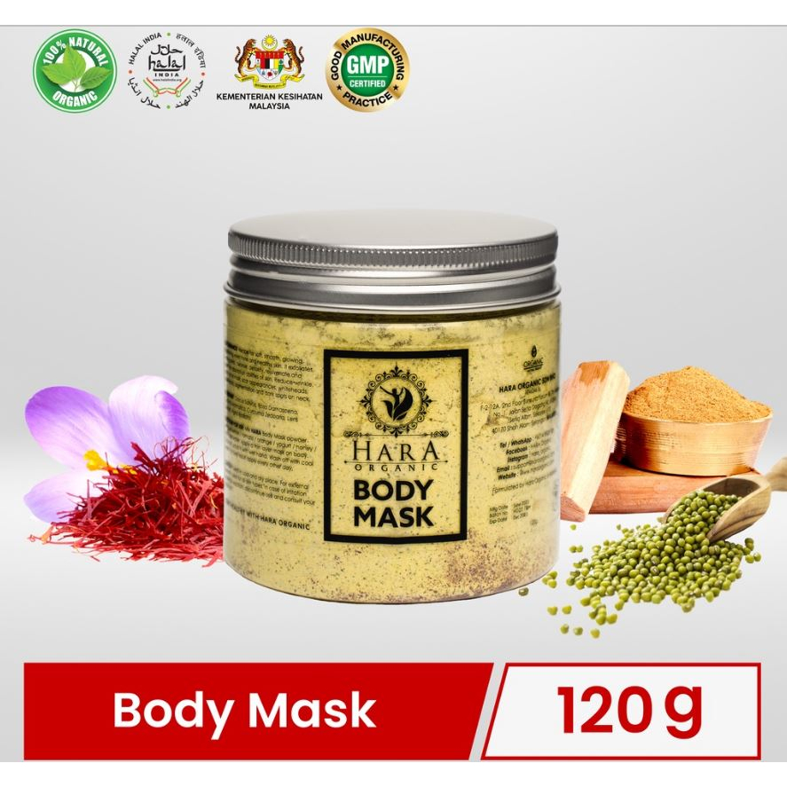 HARA ORGANIC BODY MASK 120G VERY GOOD RESULT | Shopee Malaysia