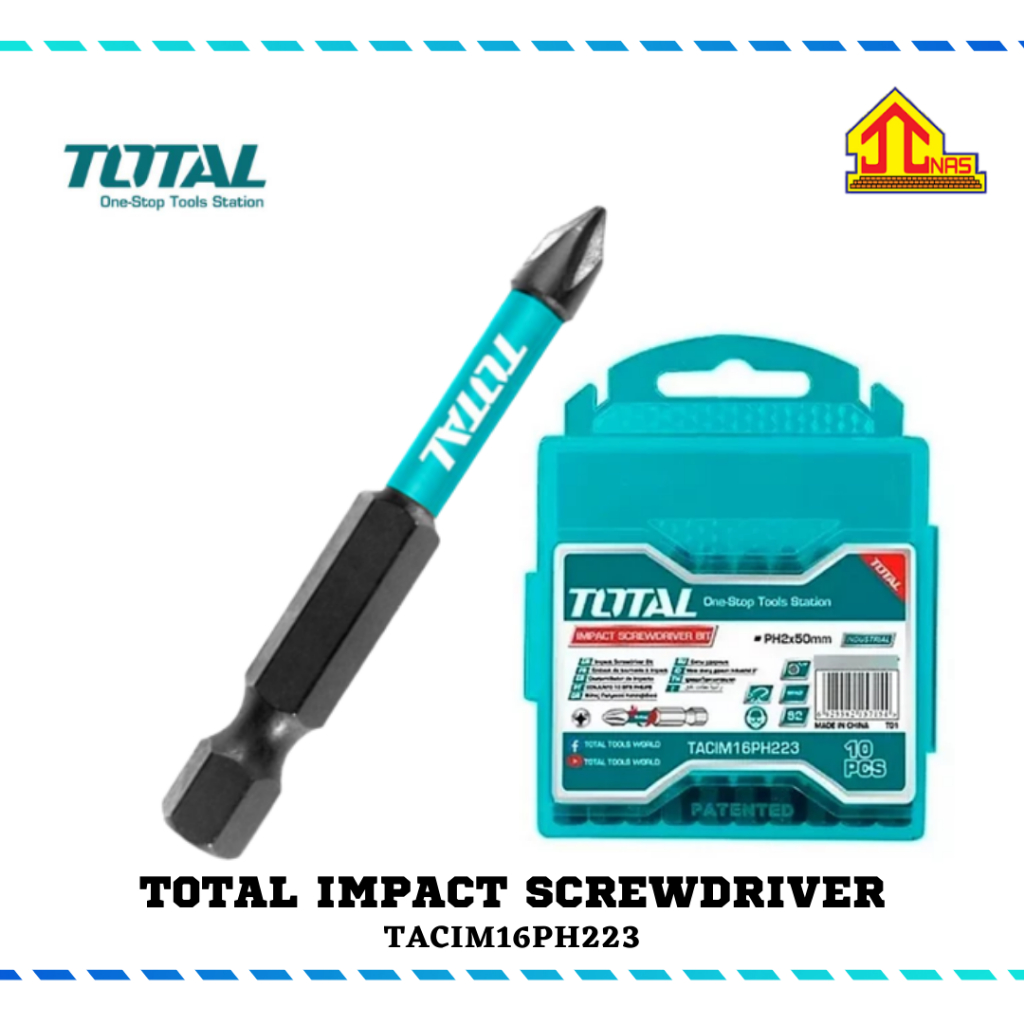 TOTAL TACIM16PH223 Impact Screwdriver Bit / Mata Drill Bit TOTAL (PH2 ...