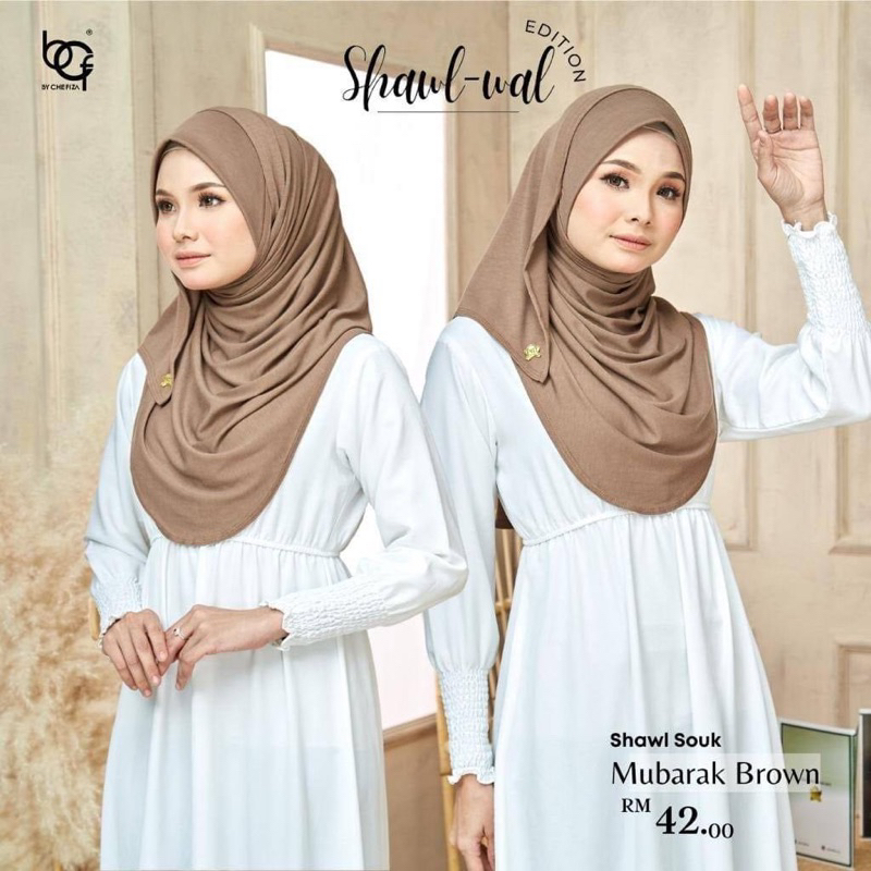 SHAWL -WAL BY CHEFIZA ( SHAWL SOUK ) | Shopee Malaysia