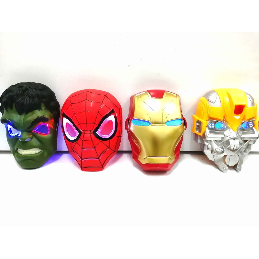 SUPERHERO AVENGER IRON MAN MASK CAPTAIN AMERICA MASK HULK MASK | Shopee ...
