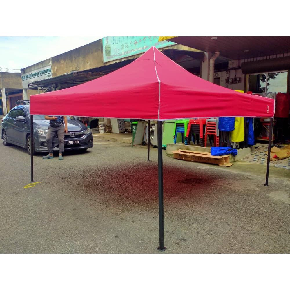 KHEMAH MAHITA SAIZ 10X10 GRED 600D CANOPY NIAGA / BESI BULAT DAN BESI ...