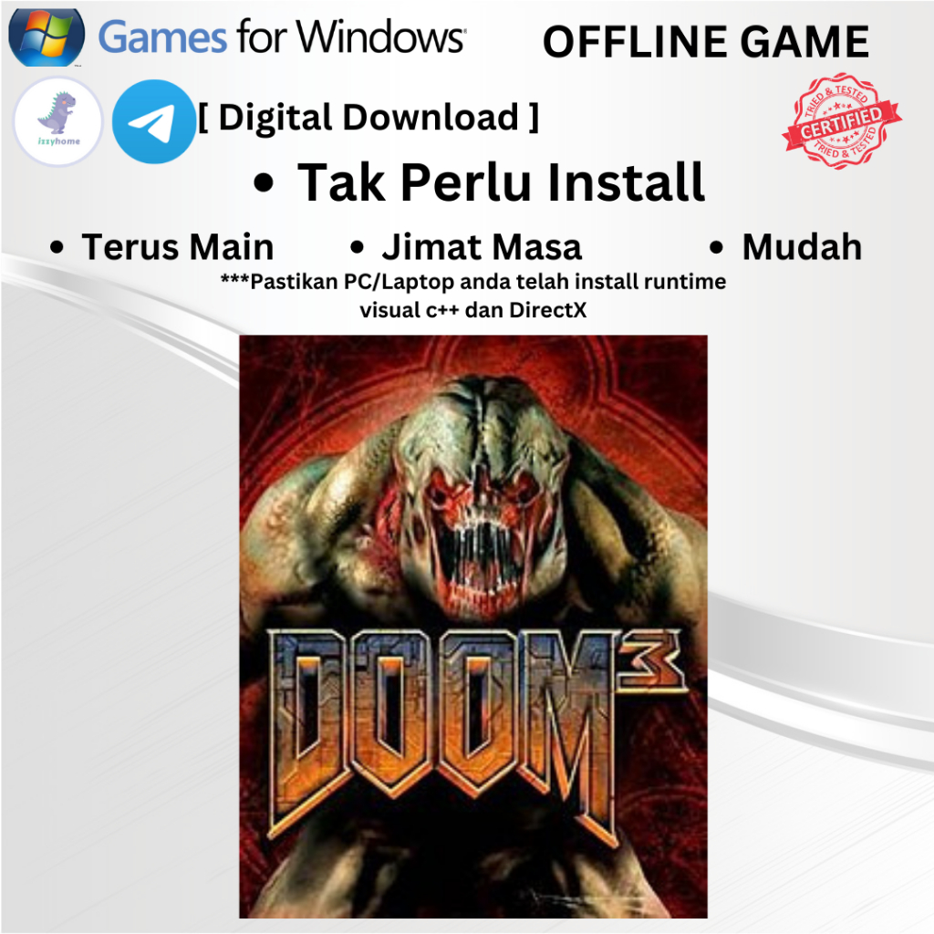 [PC Offline Game Portable]DOOM 3 [Digital Download] | Shopee Malaysia